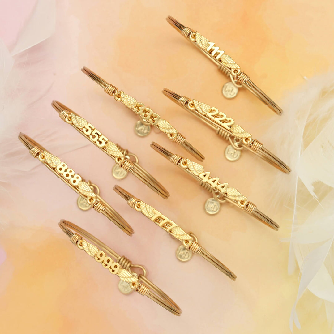 222-ANGEL NUMBERS BANGLE BRACELET – Luca + Danni